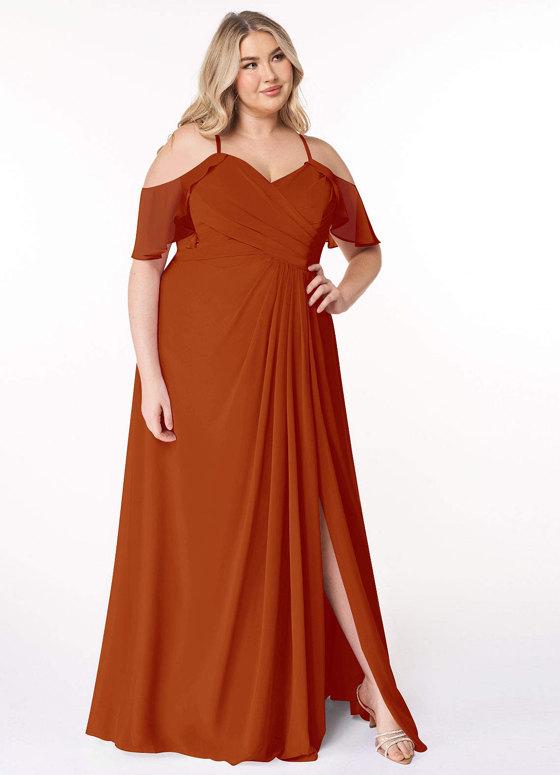 Paprika Azazie Dakota Bridesmaid Dresses | Azazie