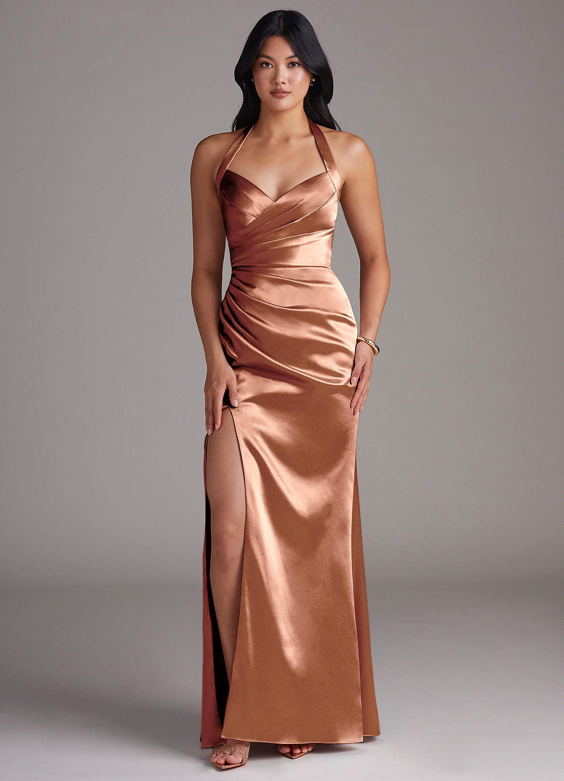 Emeria Try-on Dress Sample Dress Bronzer Bridesmaid Dresses | Azazie