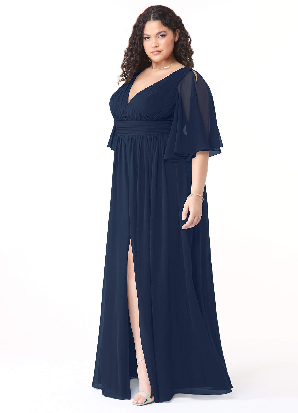 Dark Navy Azazie Temeka Bridesmaid Dresses | Azazie