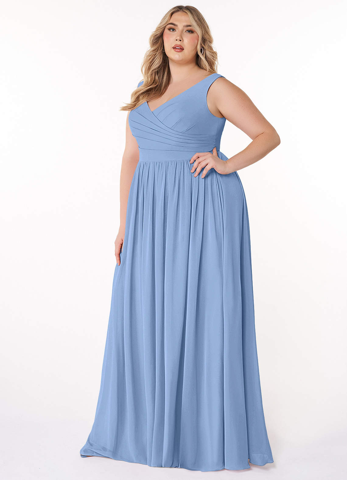 Steel Blue Azazie Keyla Bridesmaid Dresses | Azazie