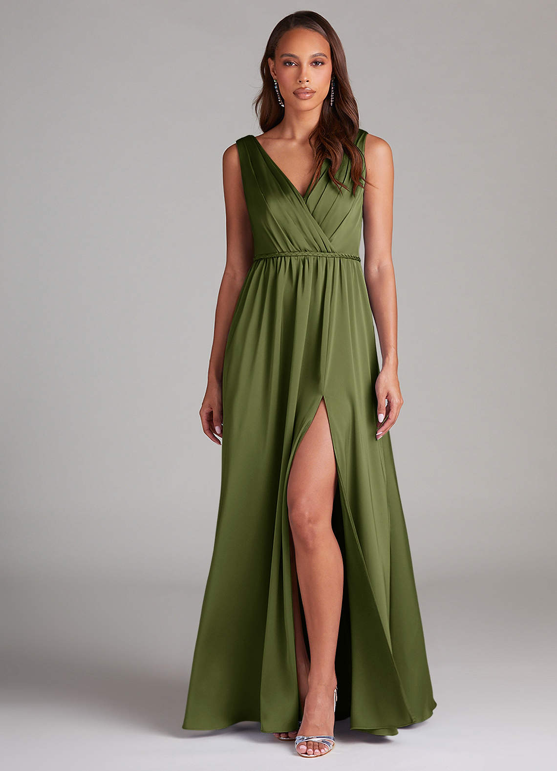 Azazie Tanicia Olive Bridesmaid Dresses | Azazie UK
