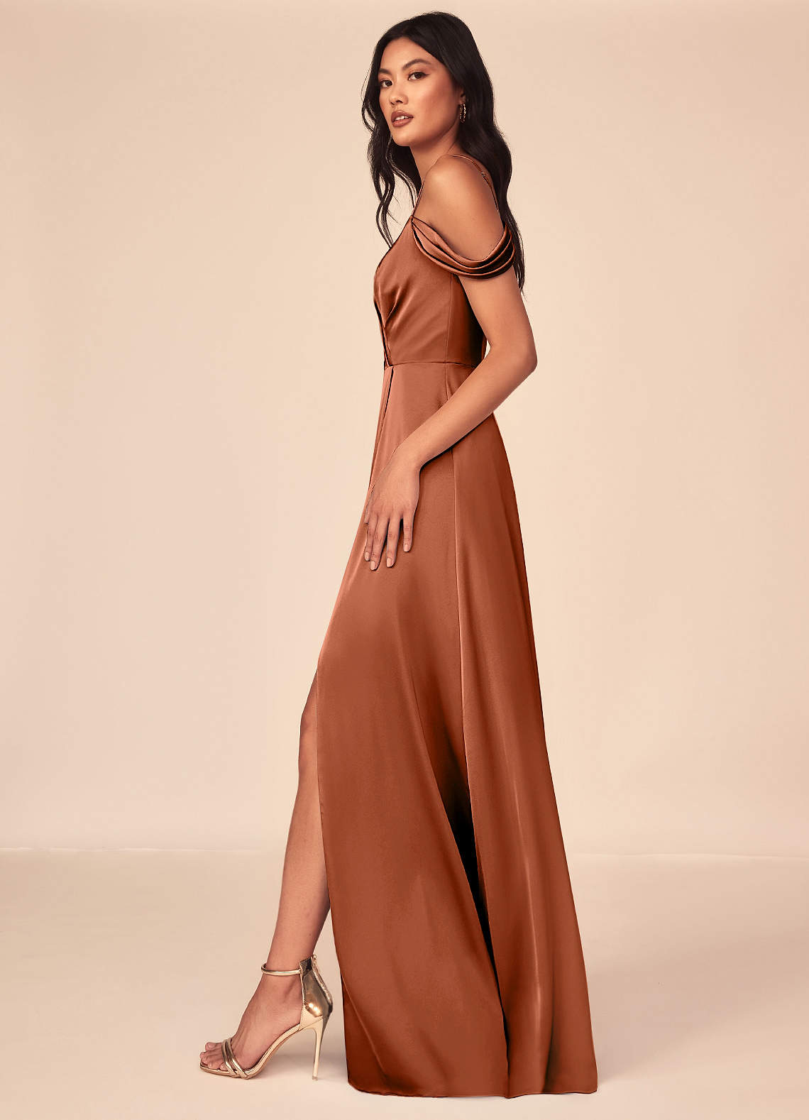 Cedar Rose Azazie Ocean Stretch Satin Dress Bridesmaid Dresses | Azazie