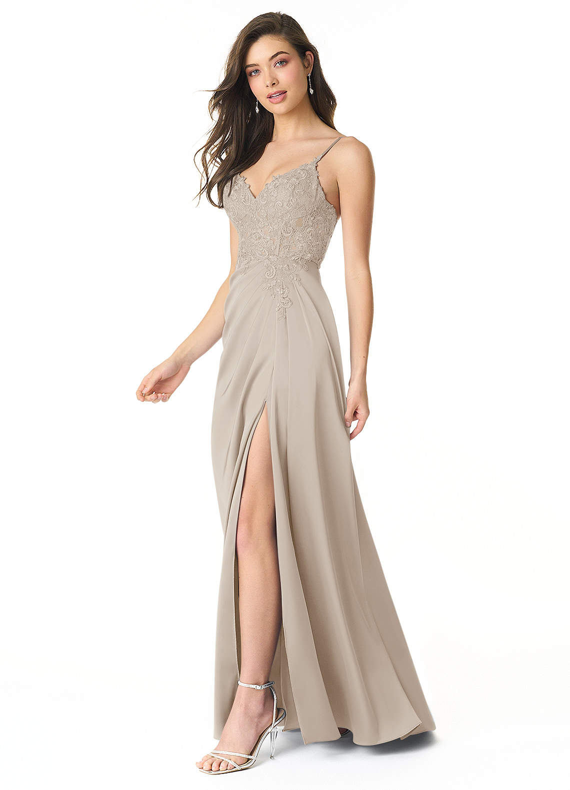 Azazie Tessia Frost Bridesmaid Dresses | Azazie
