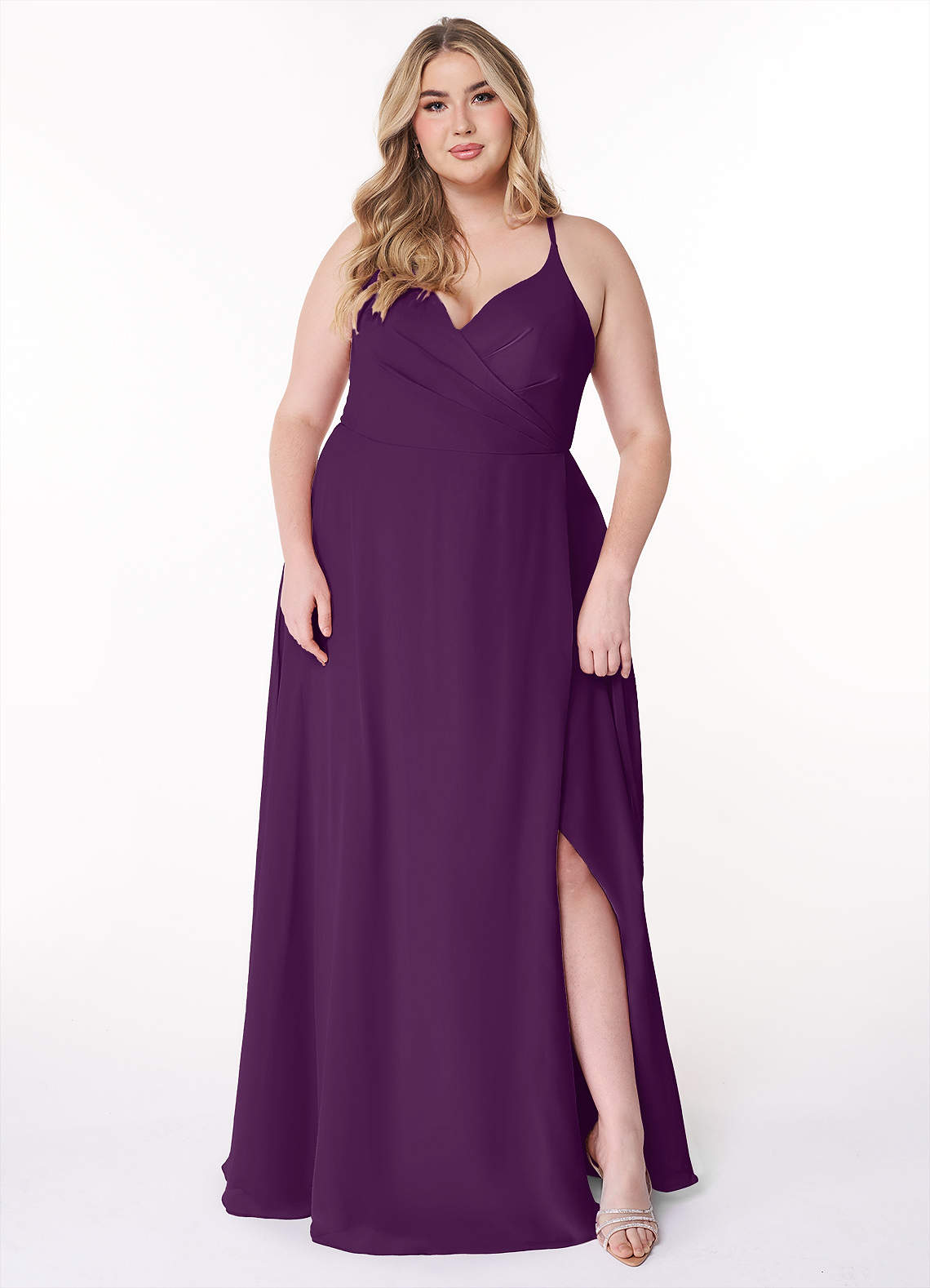 Grape Azazie Davis Bridesmaid Dresses | Azazie