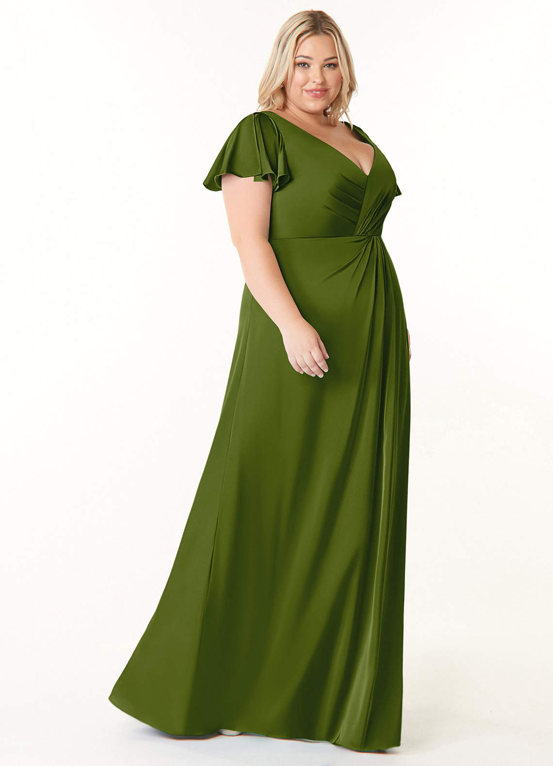Juniper Azazie Soren Stretch Satin Dress Bridesmaid Dresses | Azazie