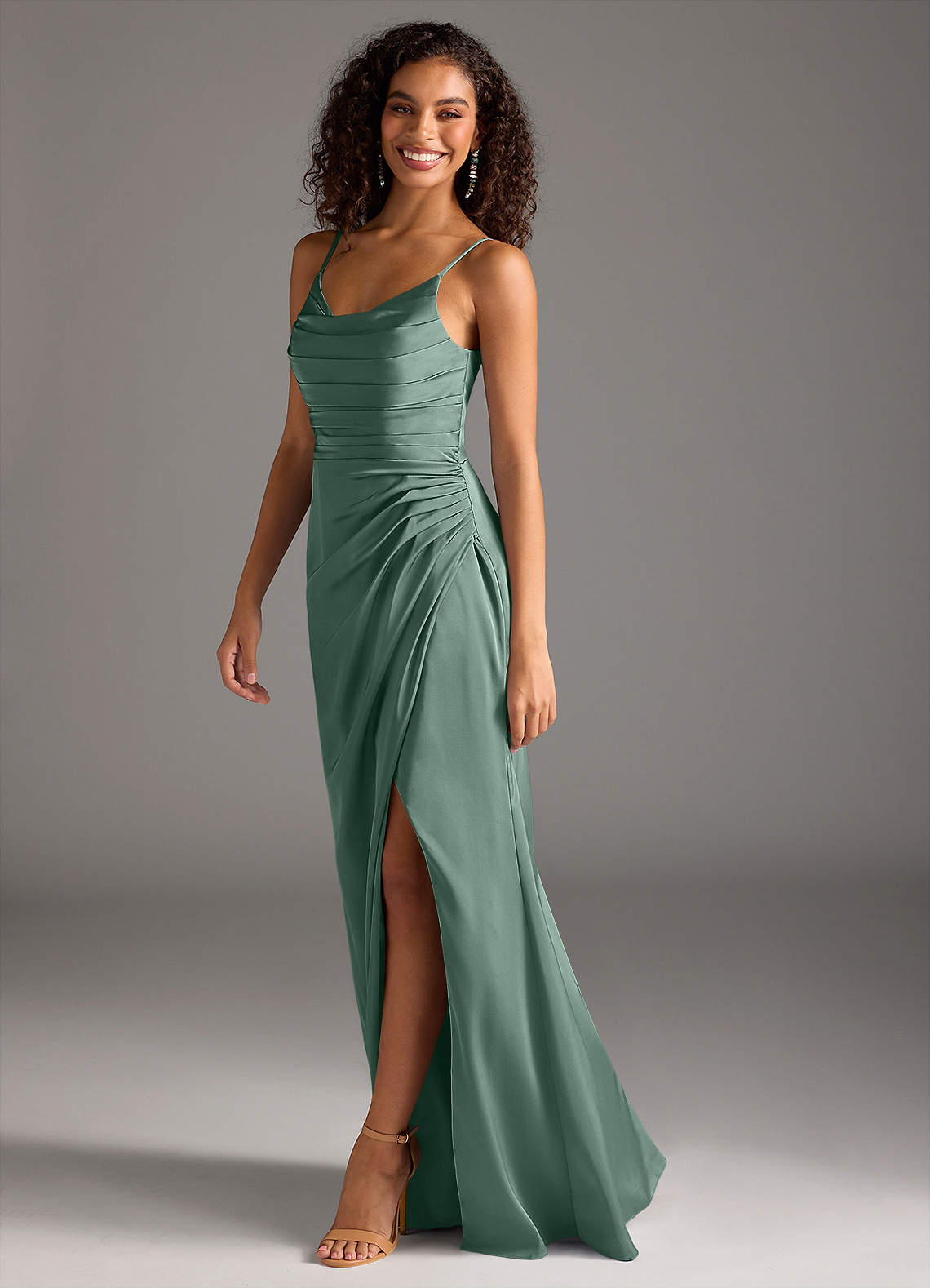 Azazie Deandra Eucalyptus Bridesmaid Dresses | Azazie