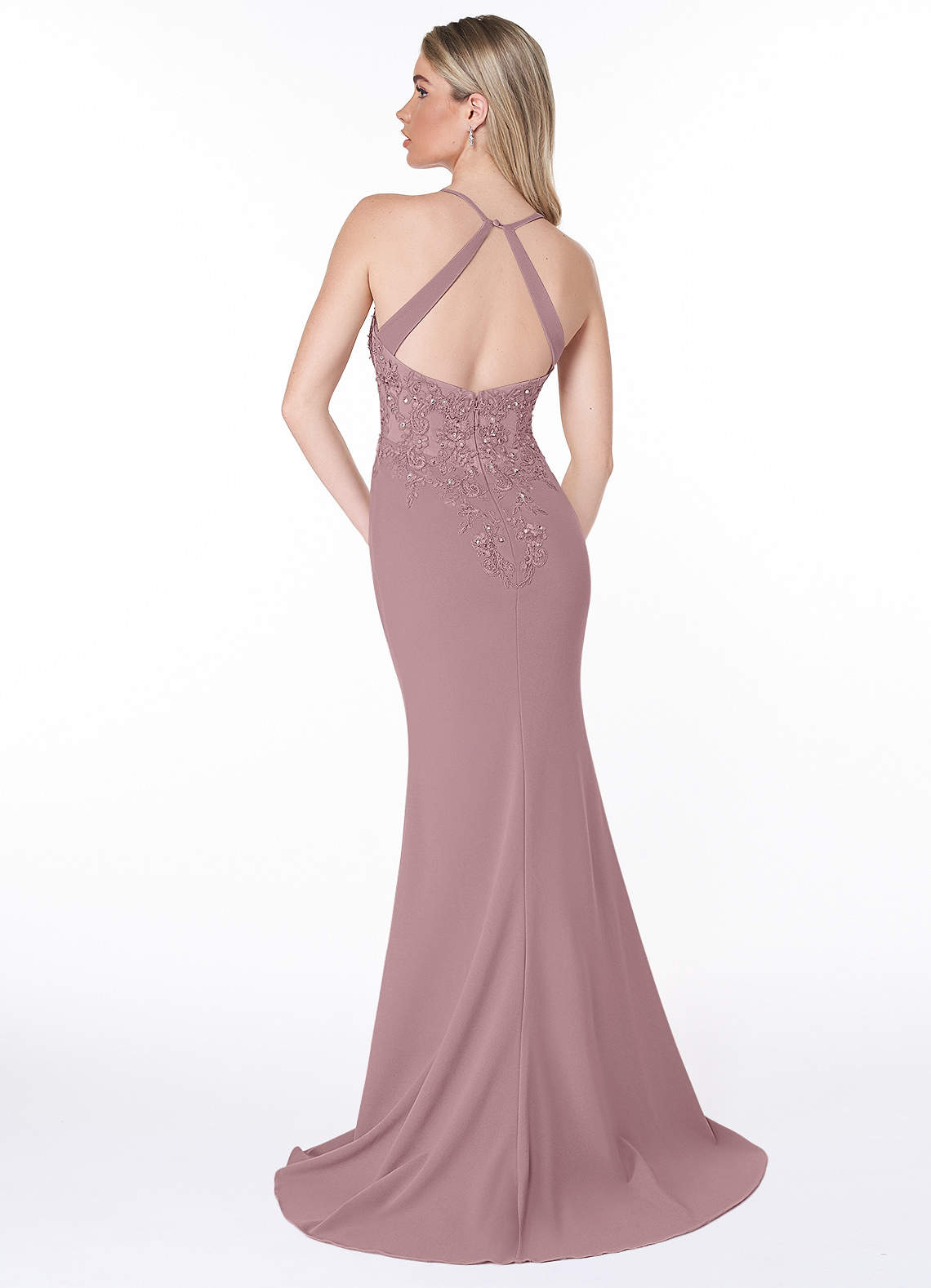 Dusty Rose Azazie Adaly Bridesmaid Dresses | Azazie