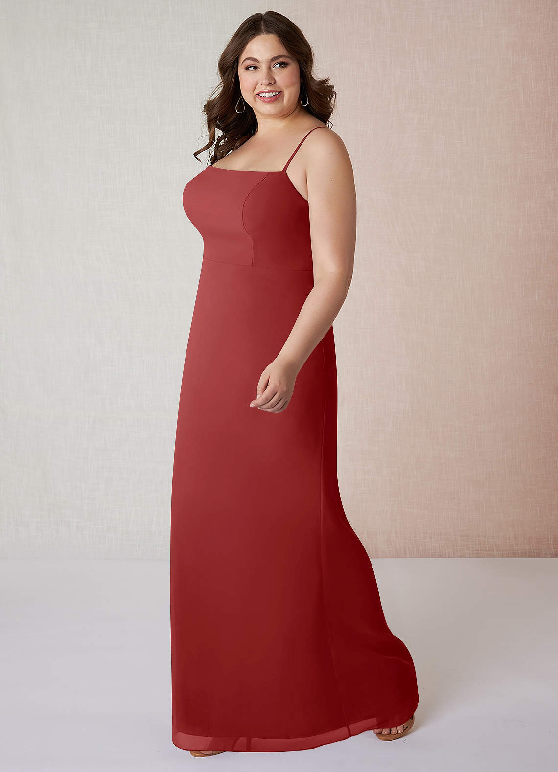 Rust Azazie Tayla Bridesmaid Dresses | Azazie