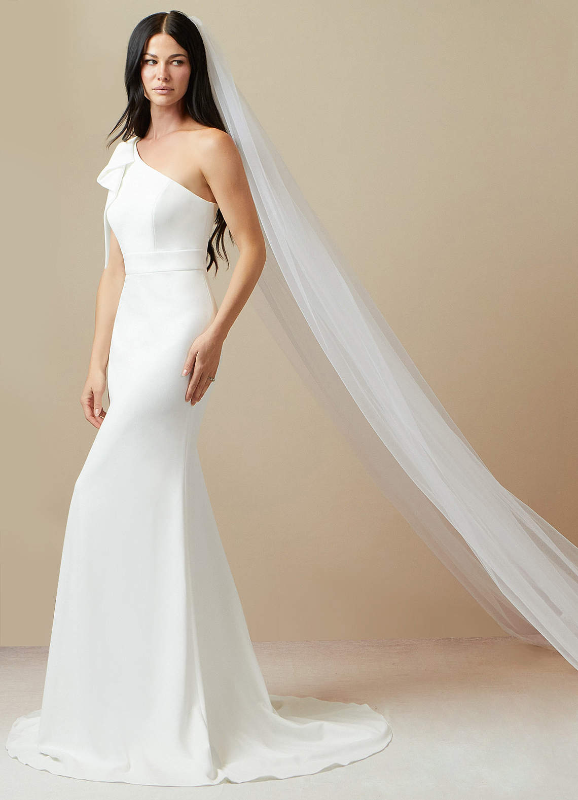 Violet Lace Cathedral Veil | Azazie