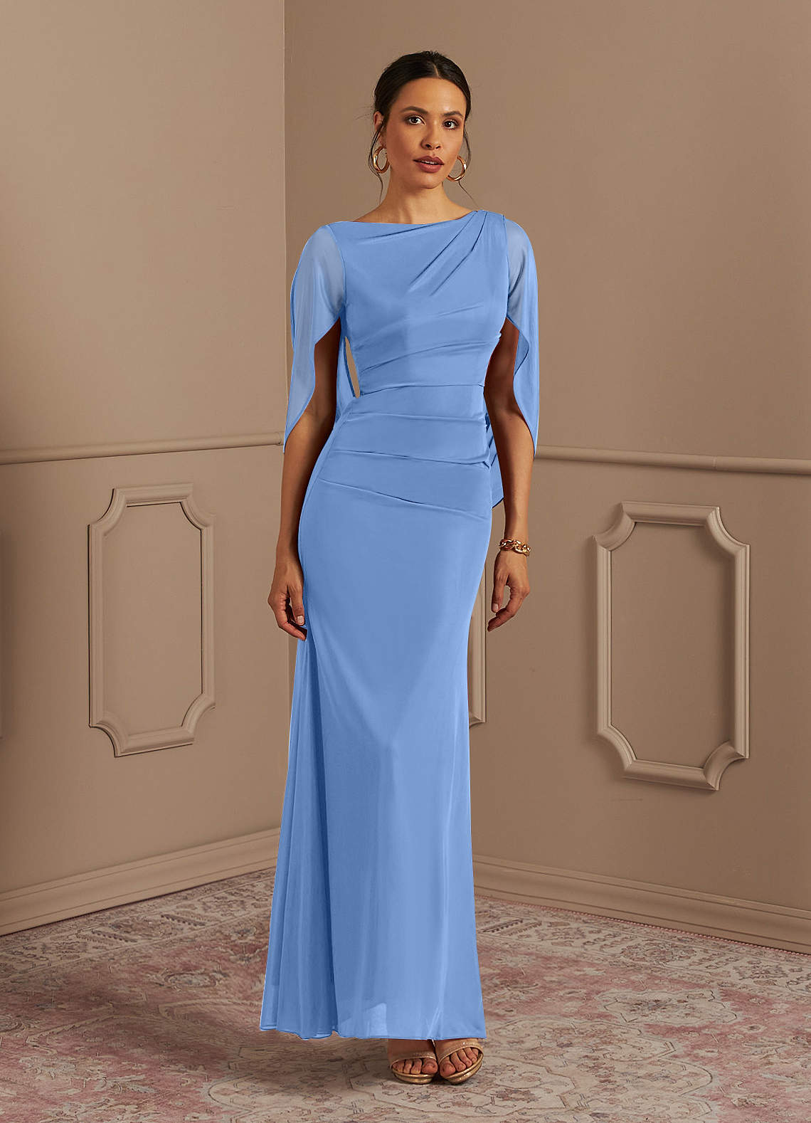 Steel Blue Azazie Belladonna Mother of the Bride Dress Mother of the ...