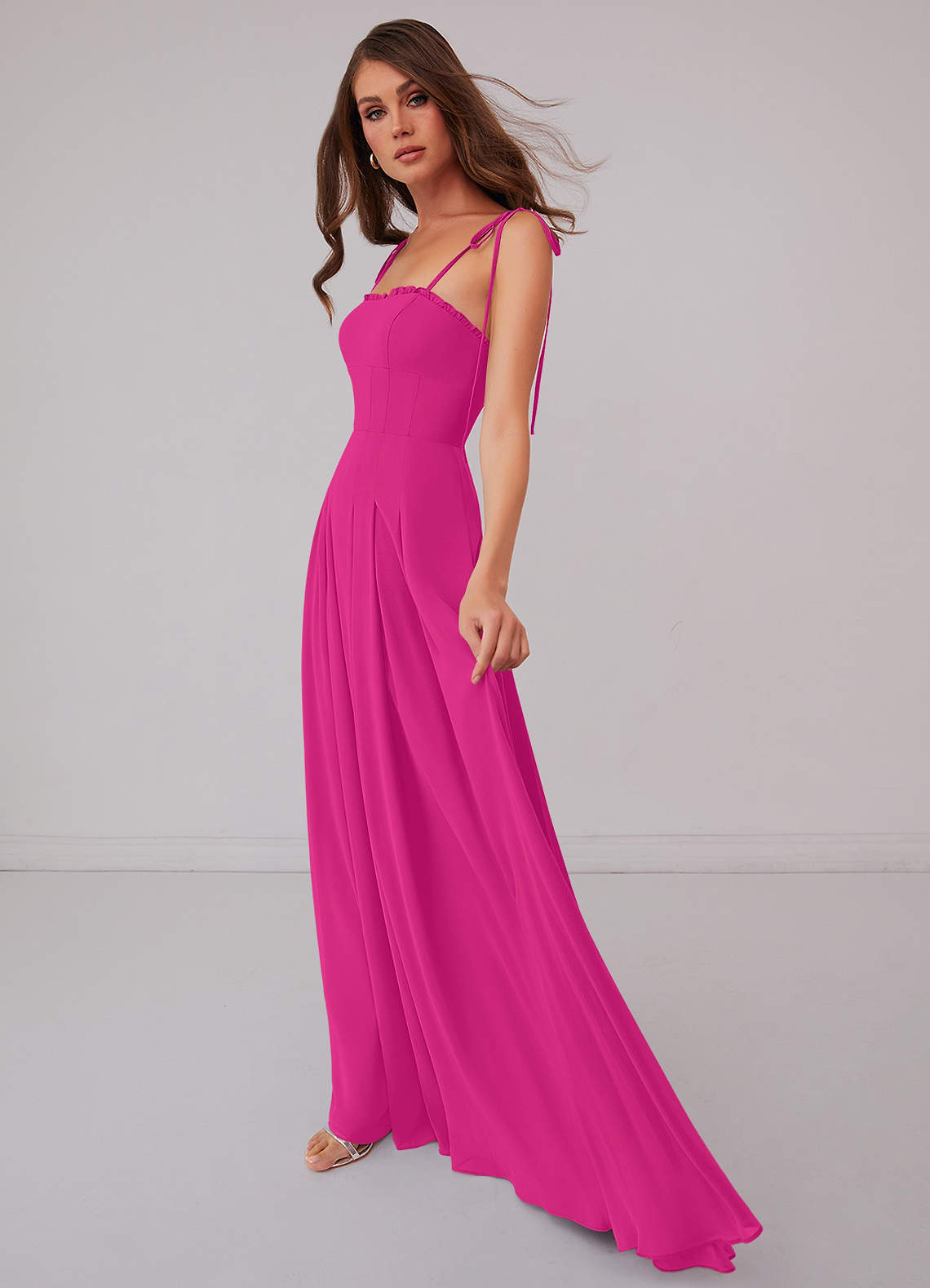 Fuchsia Barbie™ AZAZIE 1014 Bridesmaid Dresses | Azazie