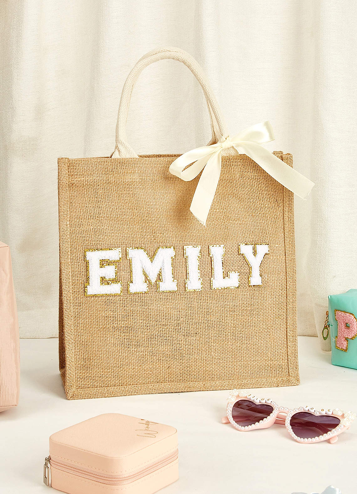Personalized Jute Tote Bag Gifts | Azazie