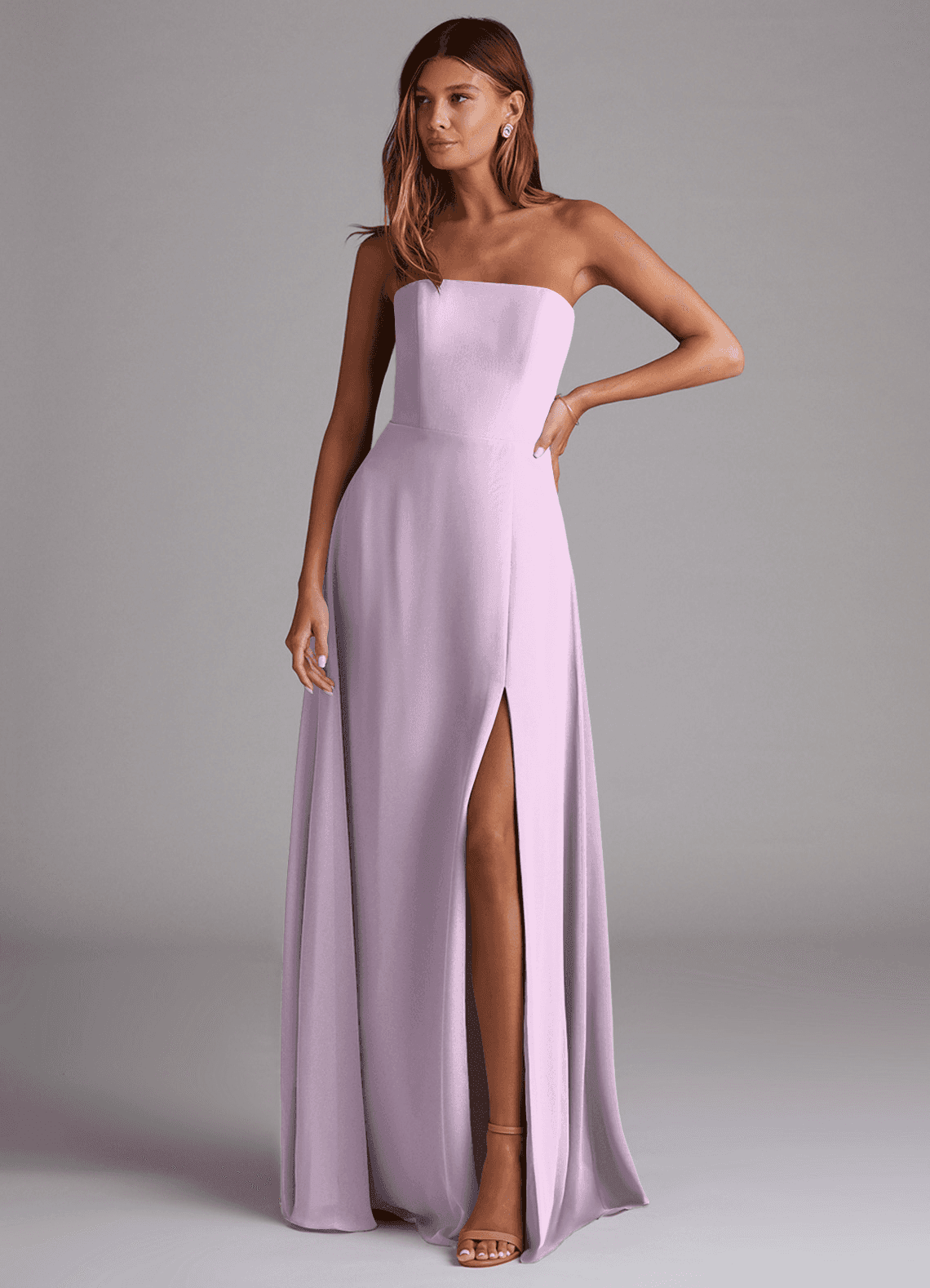 Azazie Wren Frosted Lilac Bridesmaid Dresses | Azazie UK