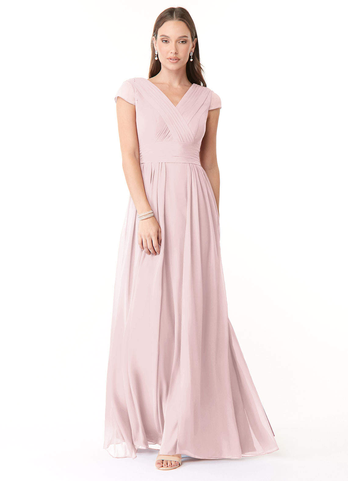 Azazie Organa Blushing Pink Bridesmaid Dresses | Azazie