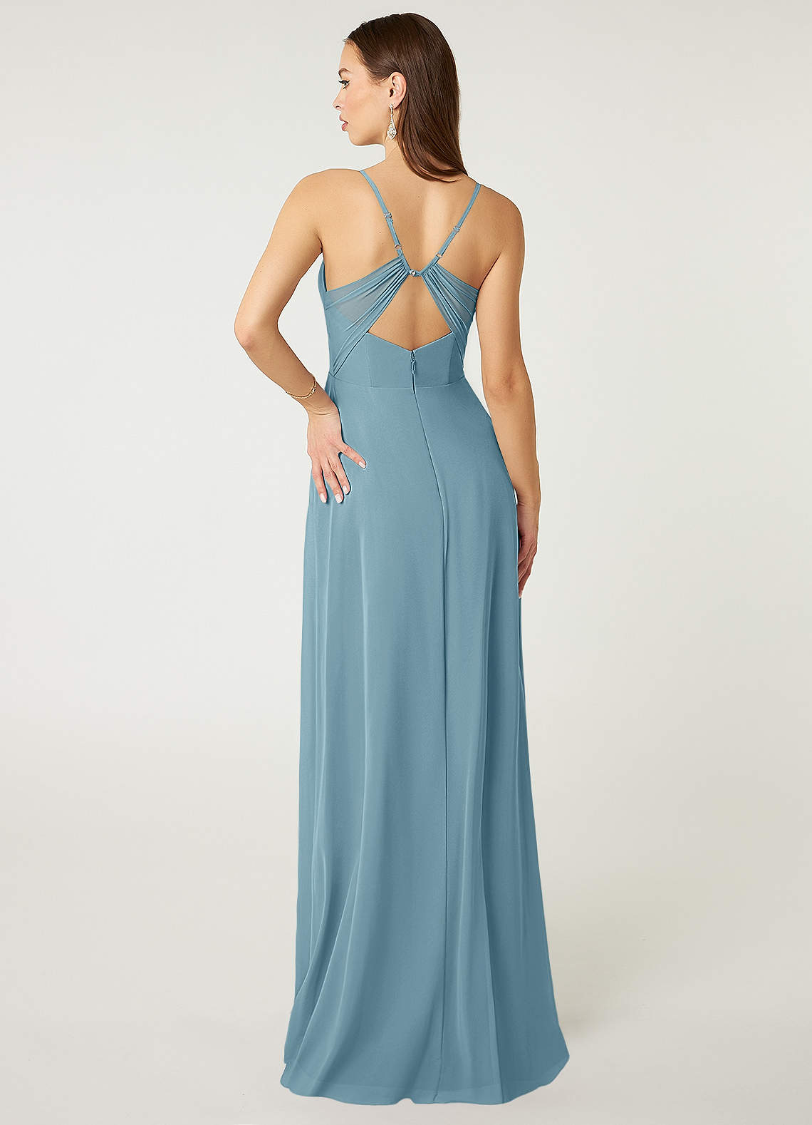 Moody Blue Azazie Minie Bridesmaid Dresses | Azazie
