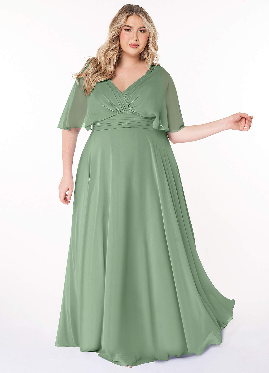 Azazie Pamela Matcha Bridesmaid Dresses | Azazie