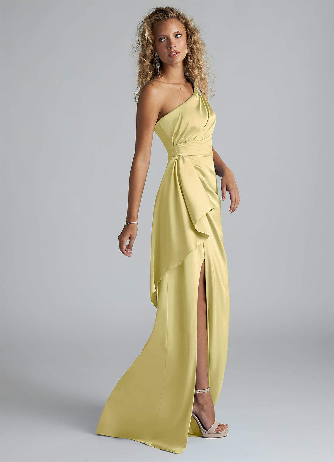 Lemon Sorbet Azazie Maive Bridesmaid Dresses | Azazie