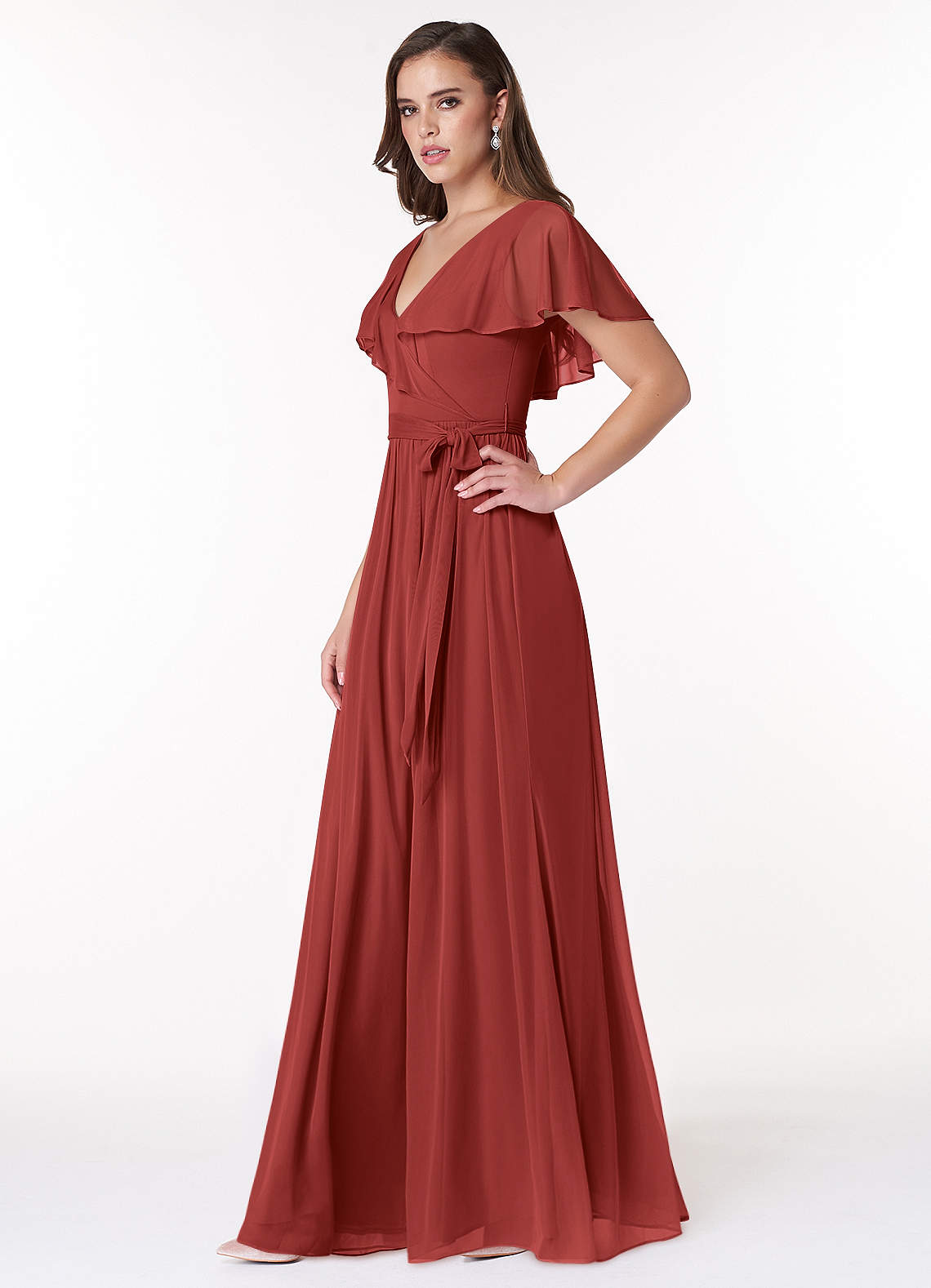Rust Azazie Jael Bridesmaid Dresses | Azazie