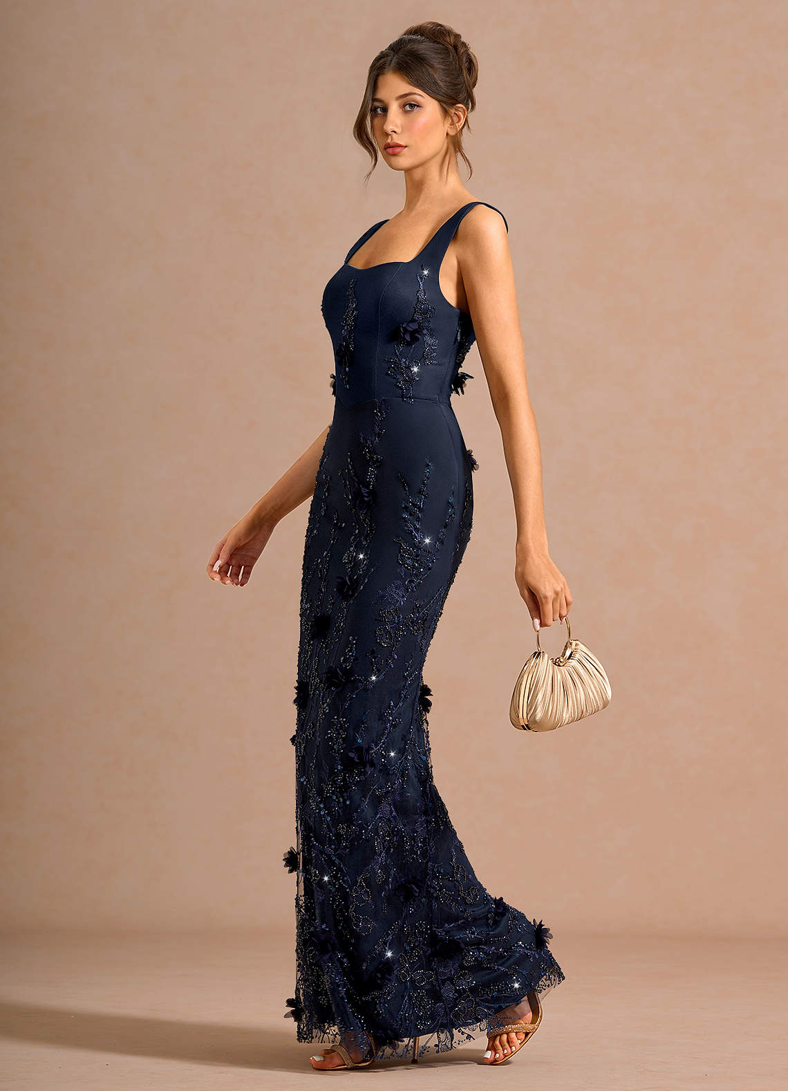 Zarelle Navy Maxi Dress | Azazie