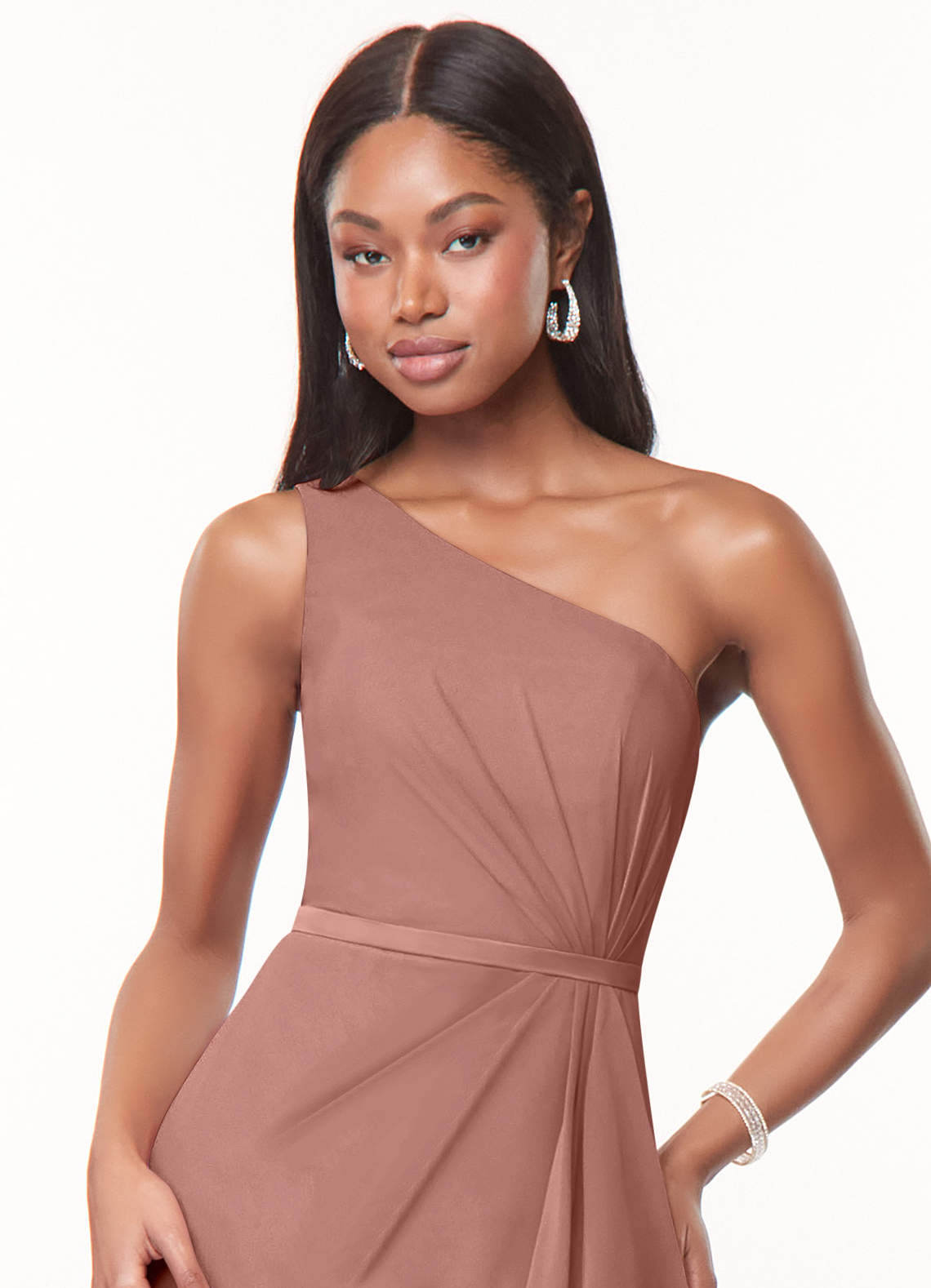 Azazie Liza Cedar Rose Bridesmaid Dresses | Azazie