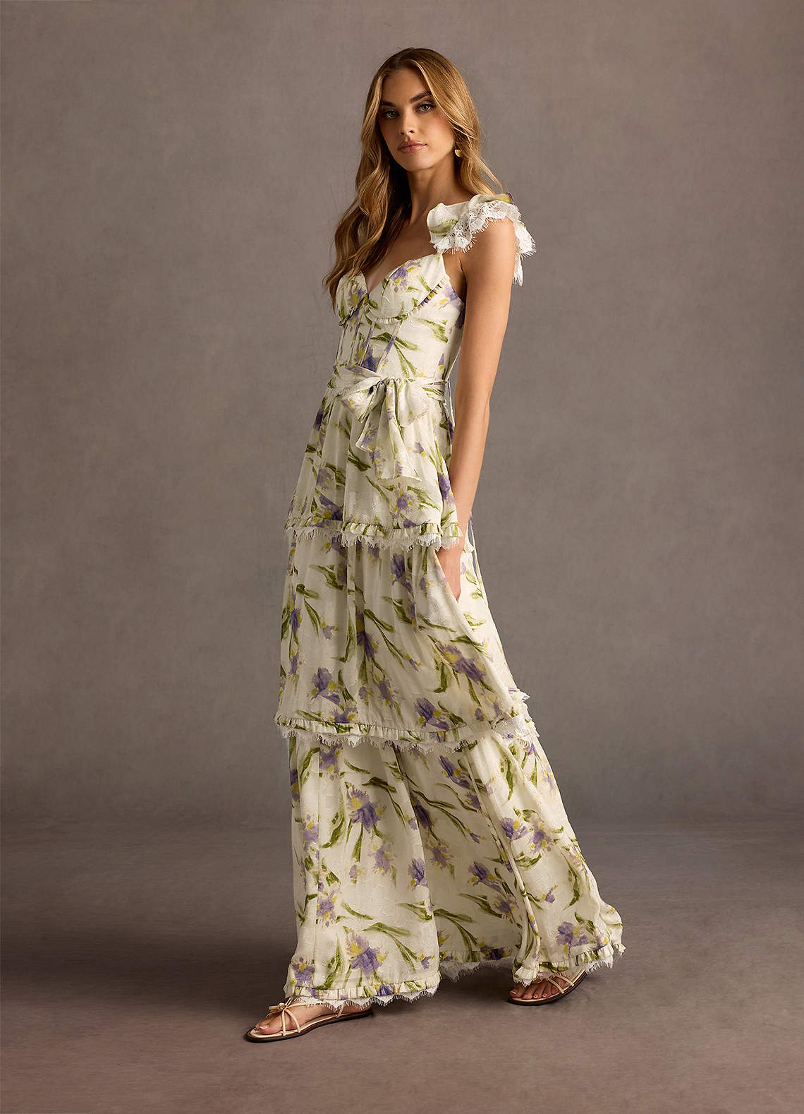 Quinn Tulip Multi Print Maxi Dress Atelier Dresses | Azazie