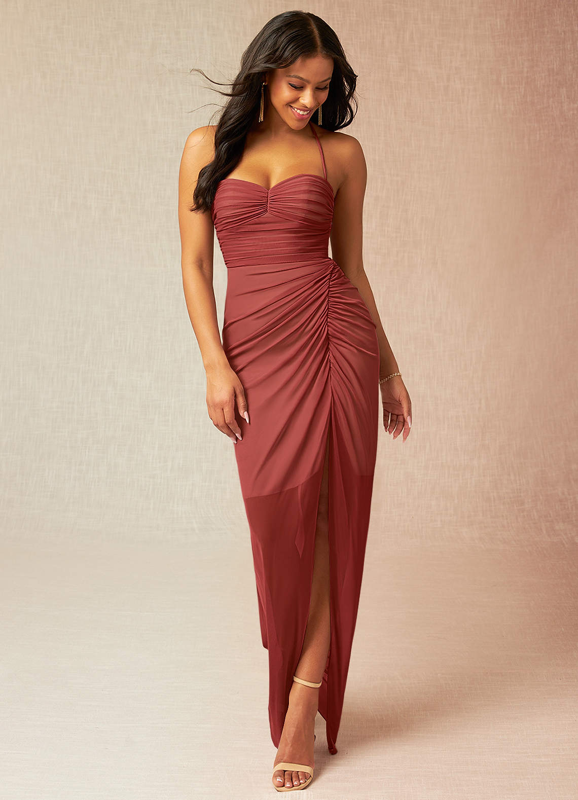 Rust Azazie Aslay Bridesmaid Dresses | Azazie
