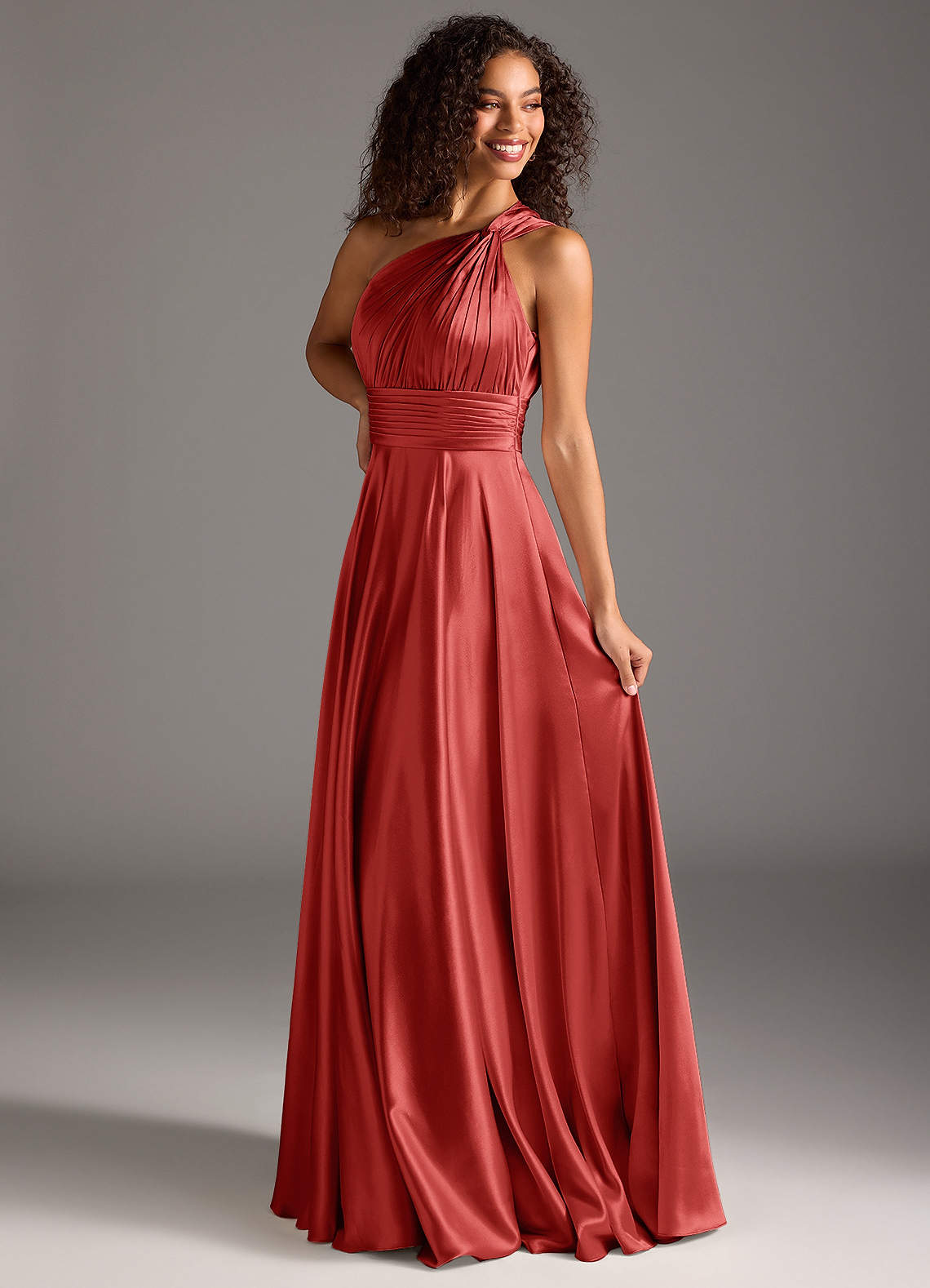 Azazie Charlize Rust Bridesmaid Dresses | Azazie