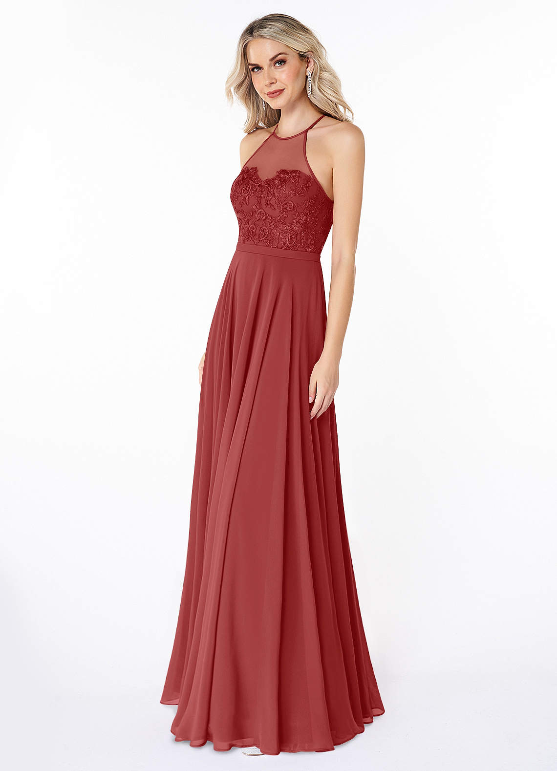 Rust Azazie Kinsey Bridesmaid Dresses | Azazie