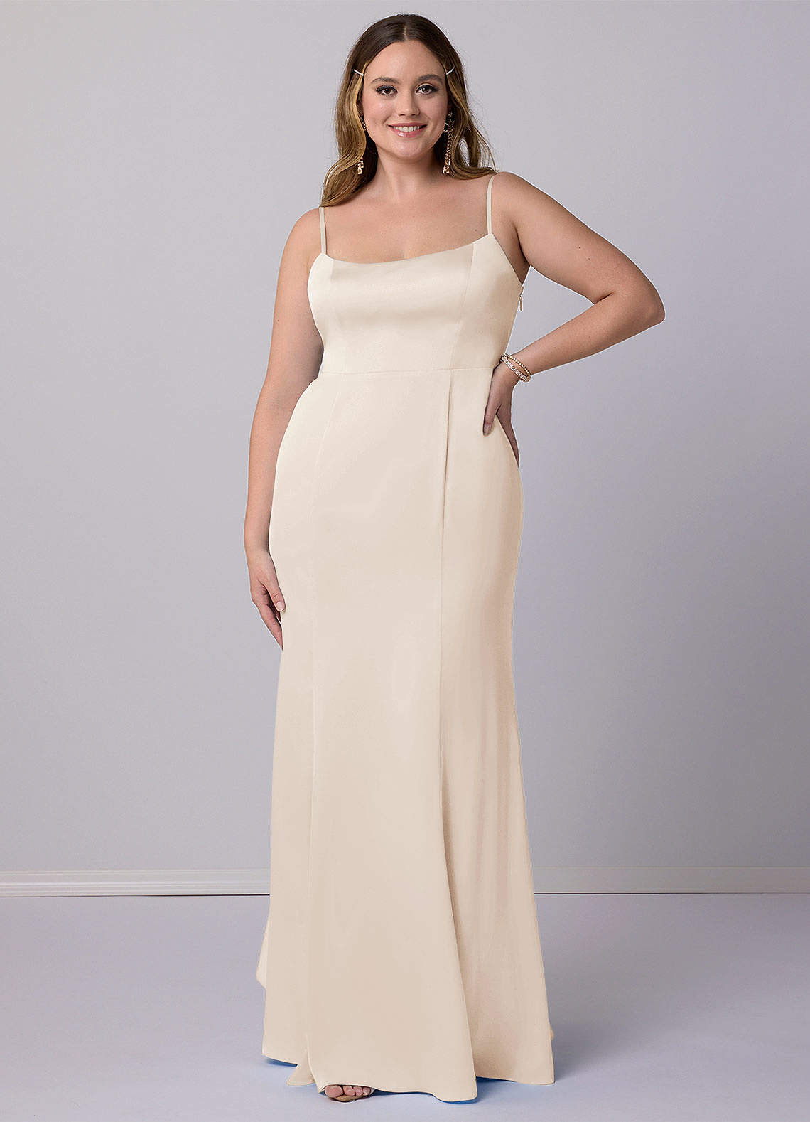 Barbie™ AZAZIE 1033 White Alabaster Bridesmaid Dresses | Azazie