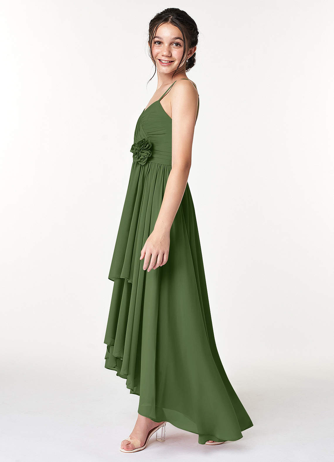 Olive Azazie Catalina JBD Junior Bridesmaid Dresses | Azazie