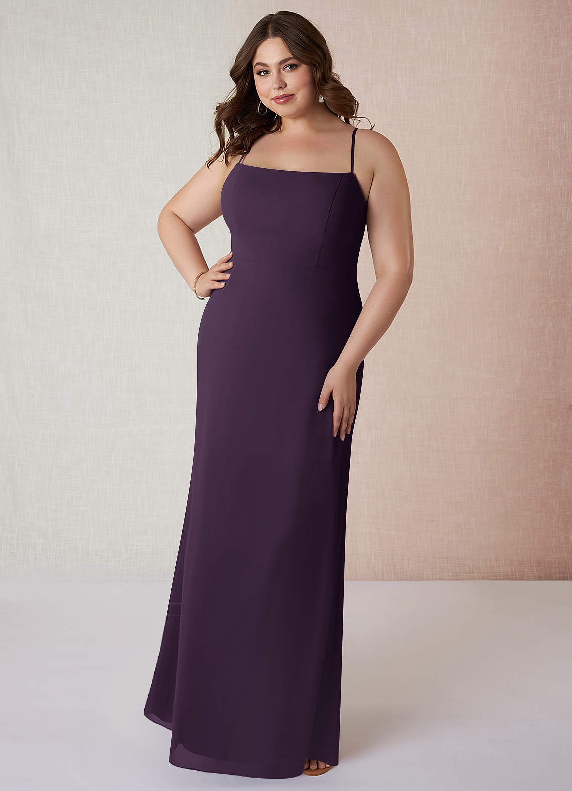 Plum Azazie Tayla Bridesmaid Dresses | Azazie