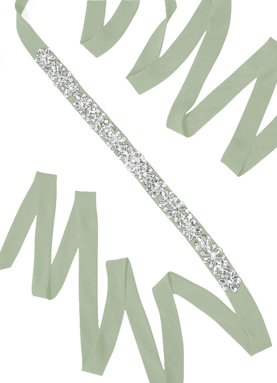 Chiffon Sash with Starlight Beading | Azazie