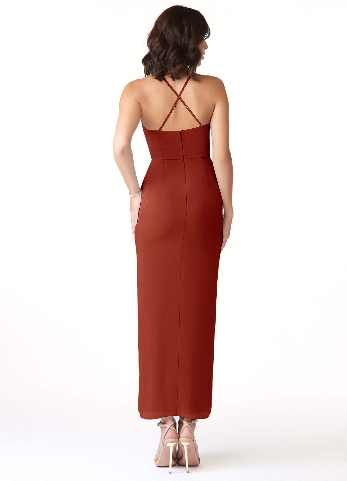 Azazie Ollie Rust Bridesmaid Dresses | Azazie CA