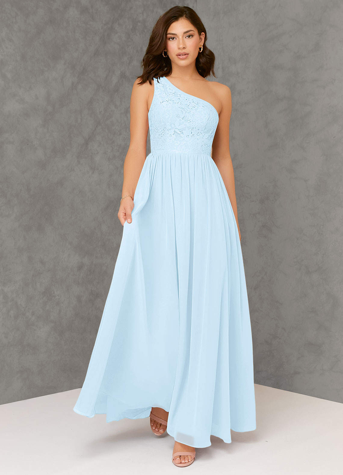 Sky Blue Azazie Crosby Bridesmaid Dresses | Azazie