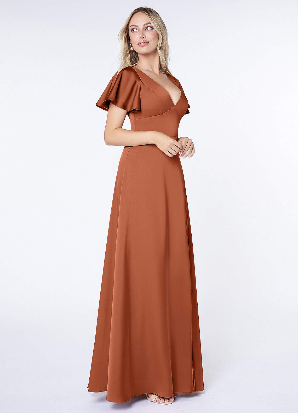 Cedar Rose Azazie Lani Stretch Satin Dress Bridesmaid Dresses | Azazie