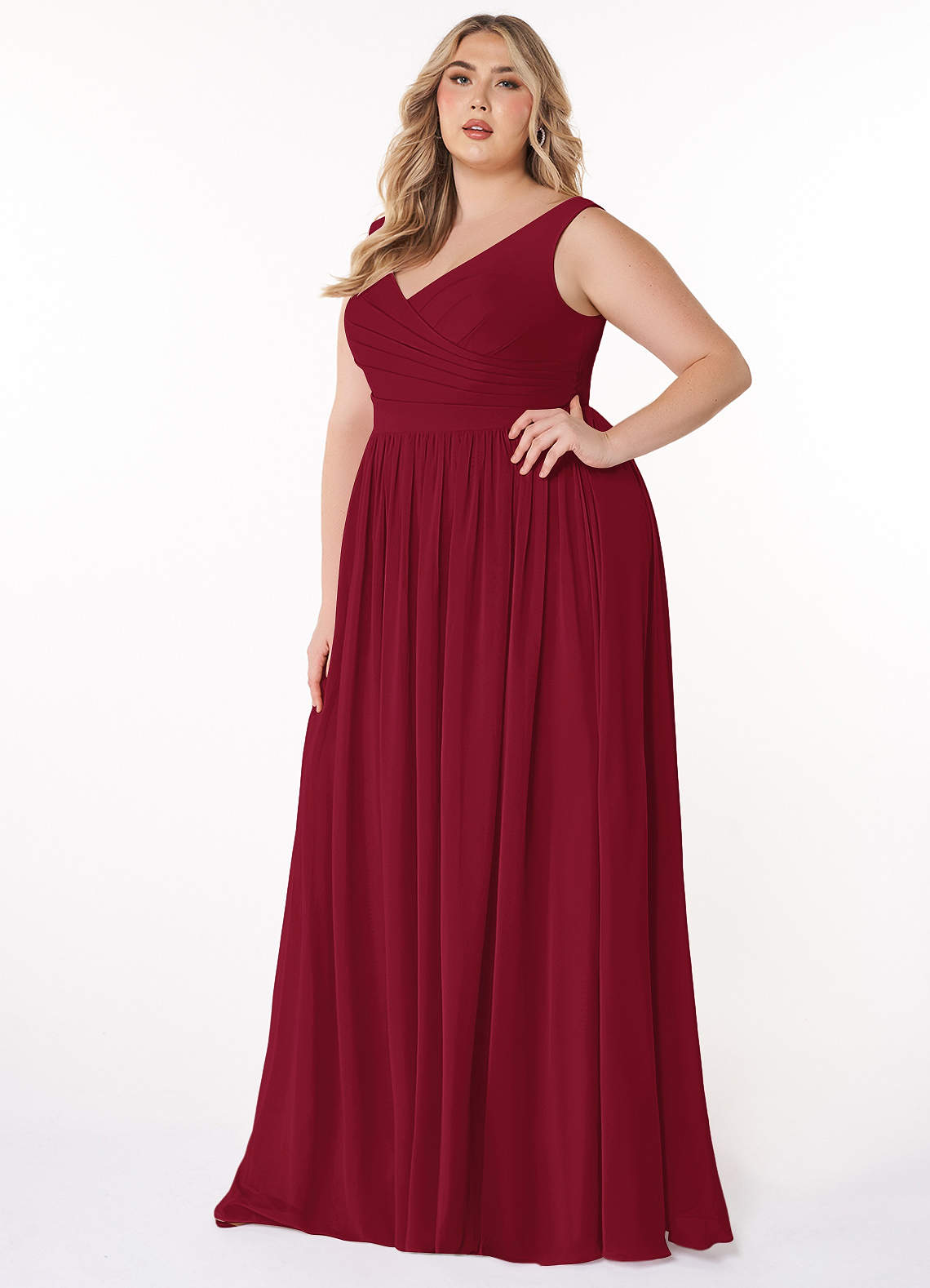 Azazie Keyla Burgundy Bridesmaid Dresses | Azazie