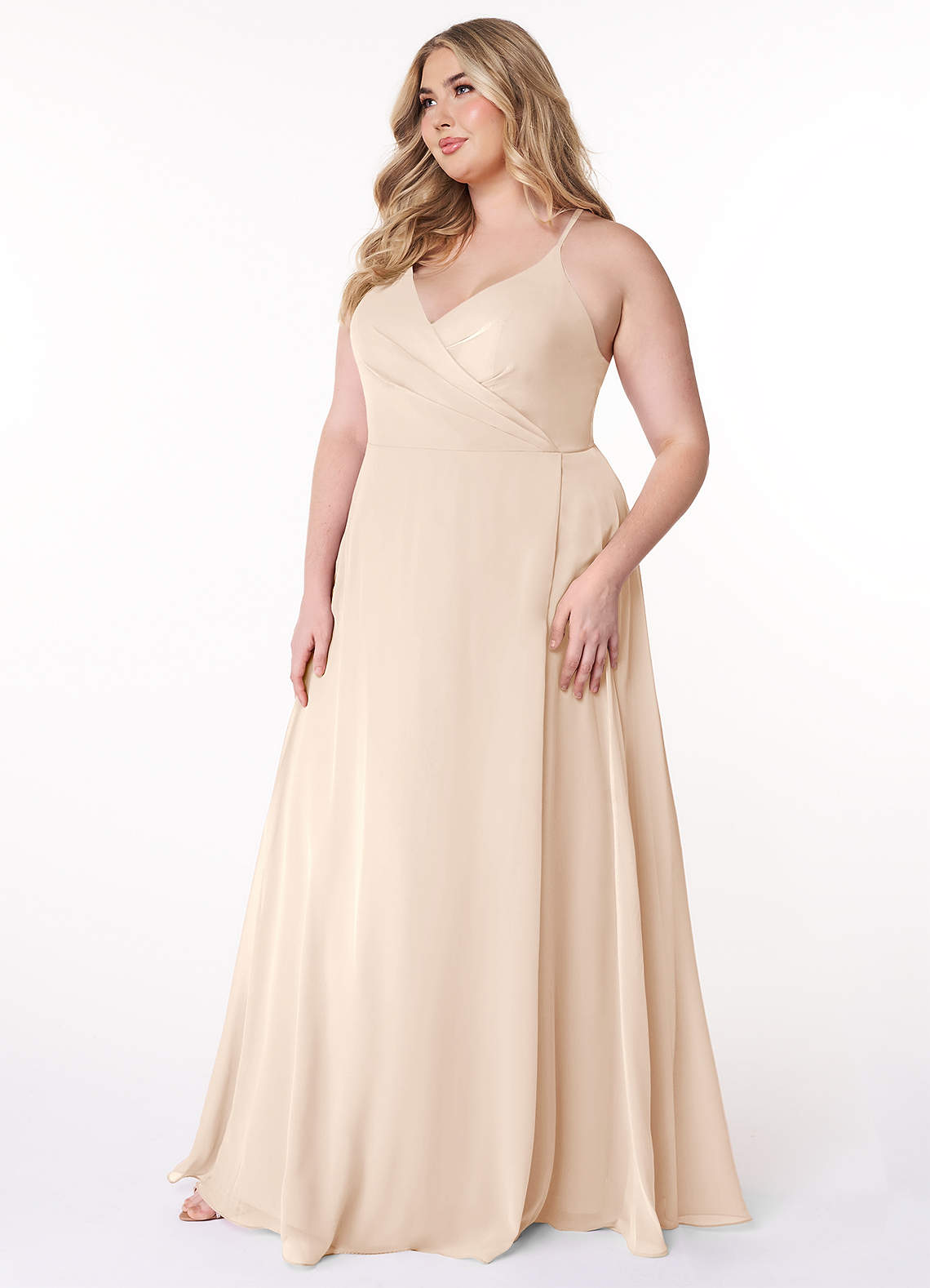 White Alabaster Azazie Davis Bridesmaid Dresses | Azazie
