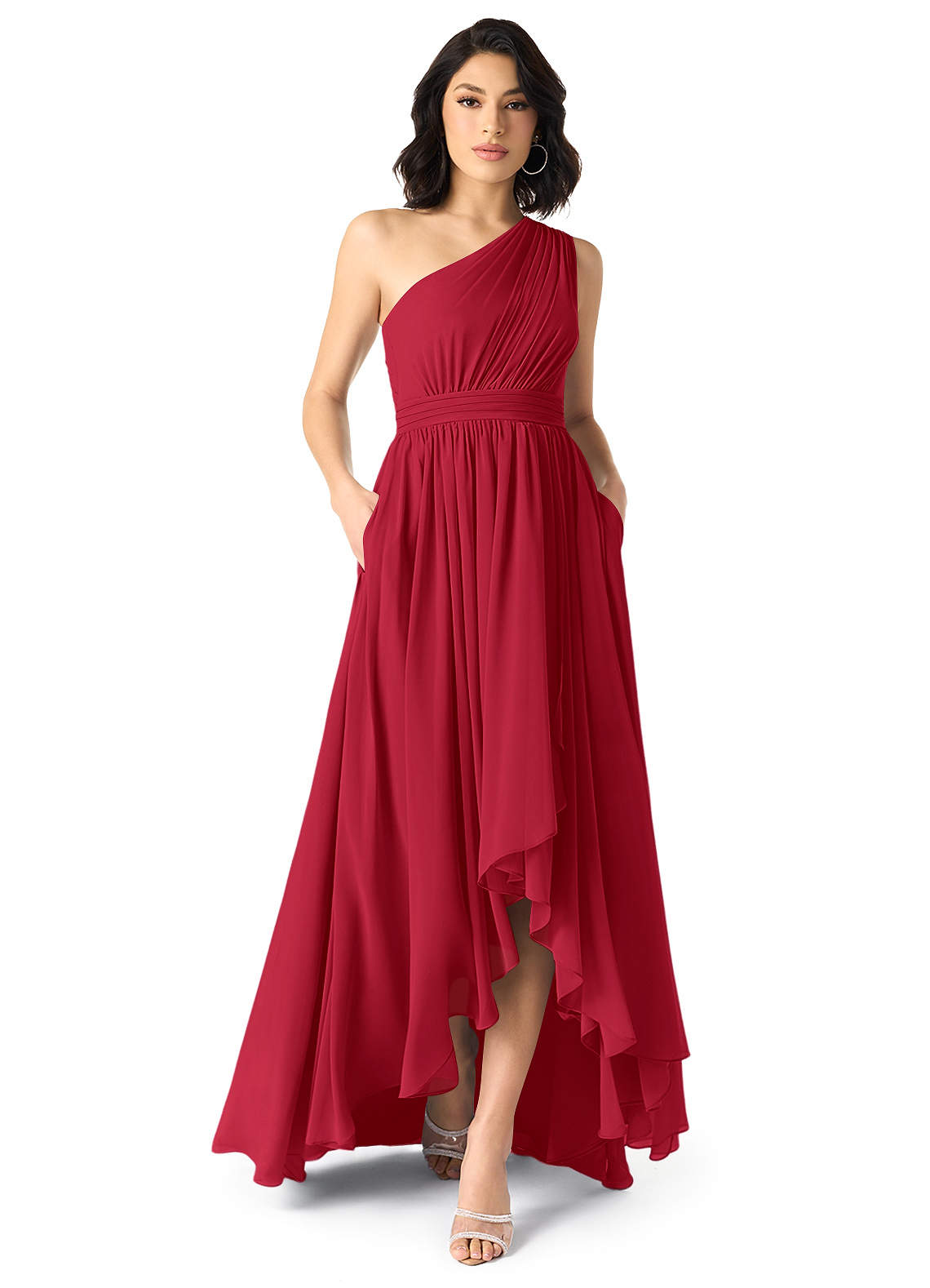 Azazie Mathilda Scarlet Bridesmaid Dresses | Azazie