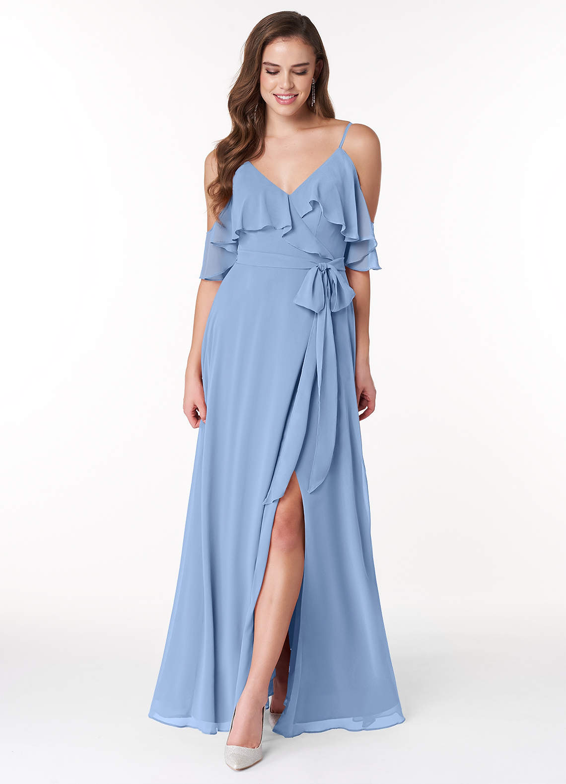 Steel Blue Azazie Vianna Bridesmaid Dresses | Azazie