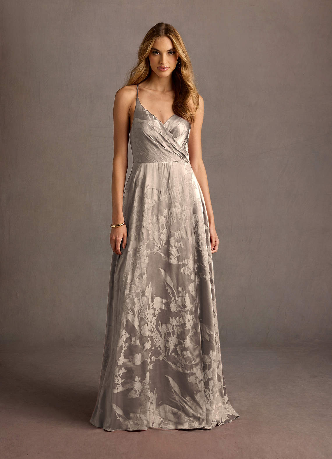 Gabrielle Platinum Open Back Maxi Dress Atelier Dresses | Azazie