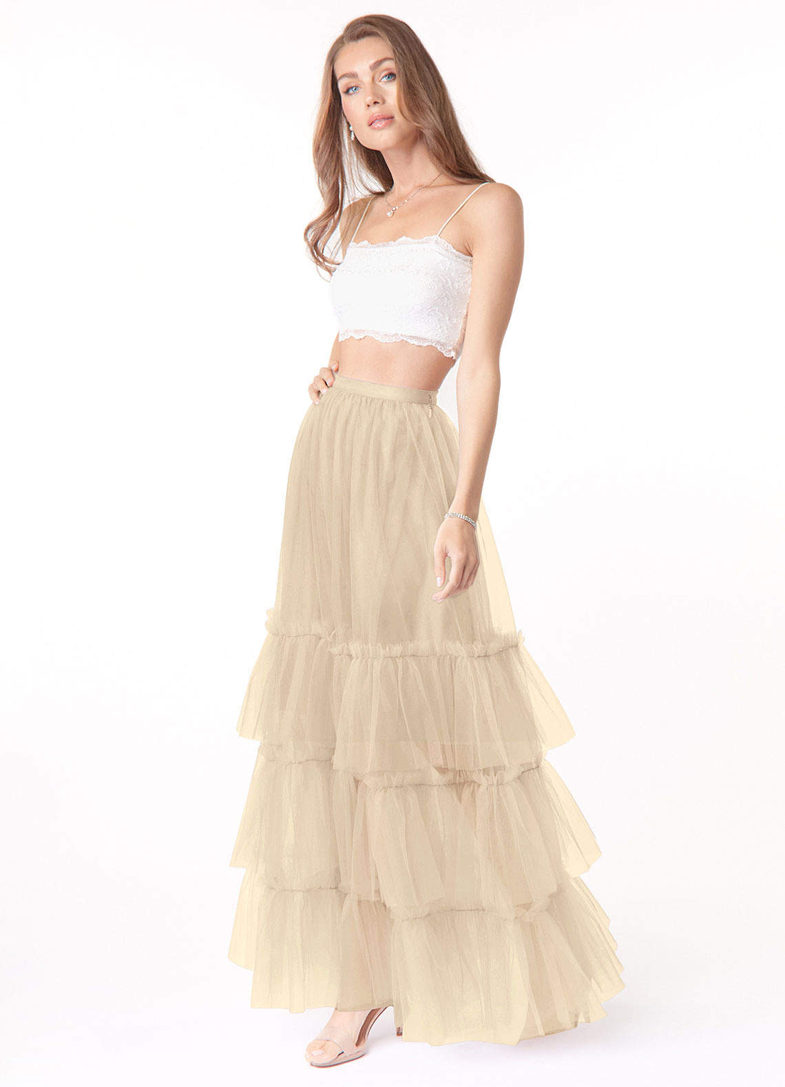 Champagne Azazie Elsye Separates | Azazie