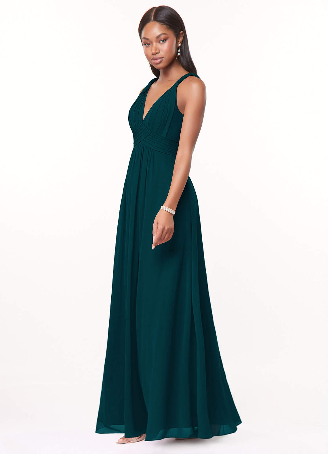 Azazie Maren Pine Bridesmaid Dresses | Azazie