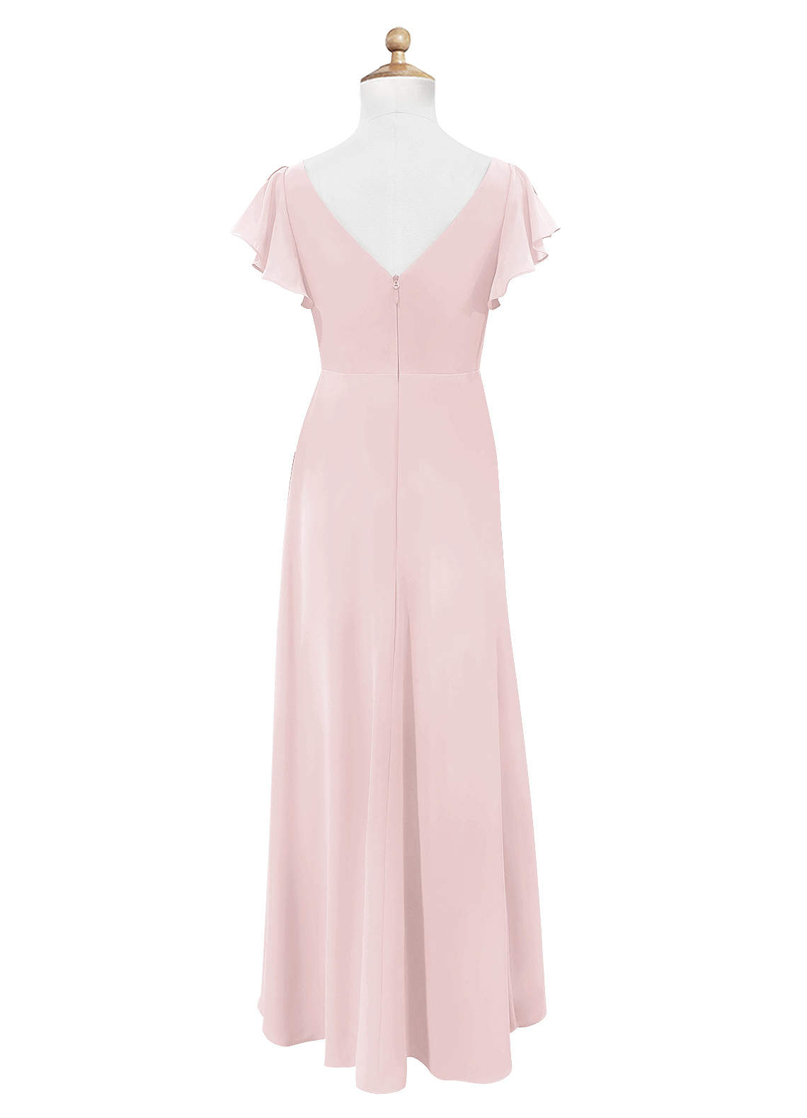 Azazie Omari Junior Bridesmaid Dress in Blushing Pink | Azazie