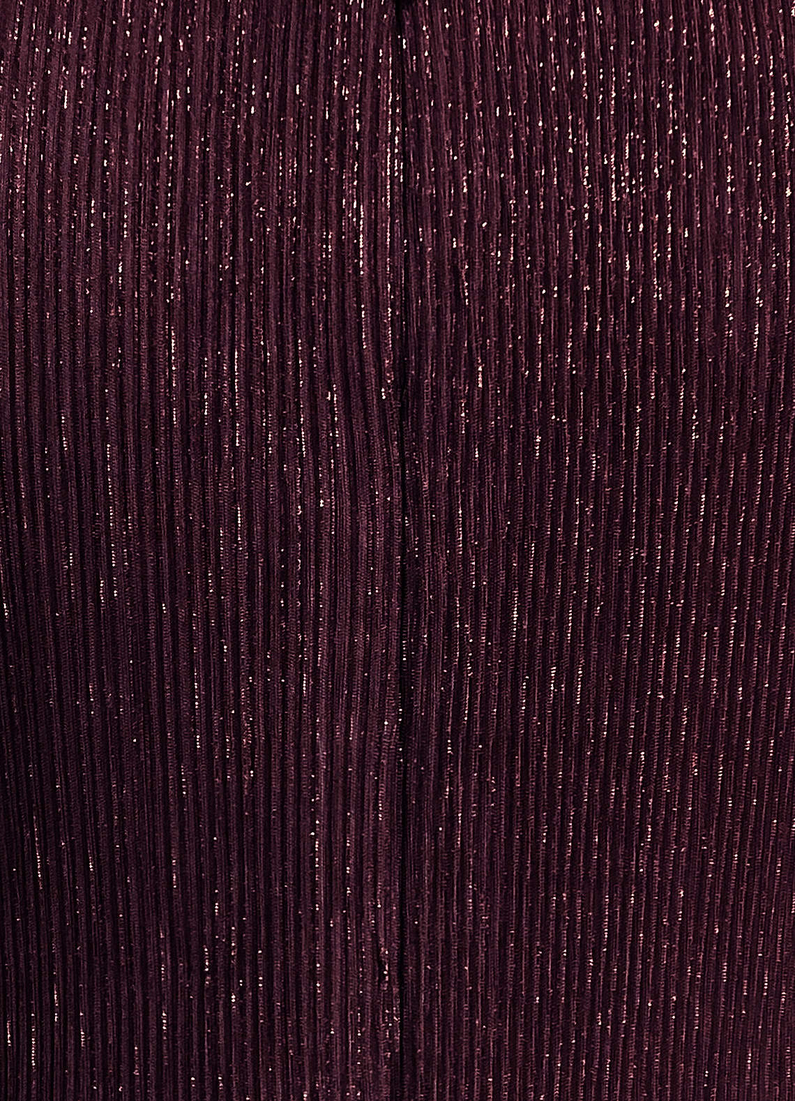 Upstudio Winslow Mulberry A-Line V-Neck Pleated Metallic Mesh Dress ...