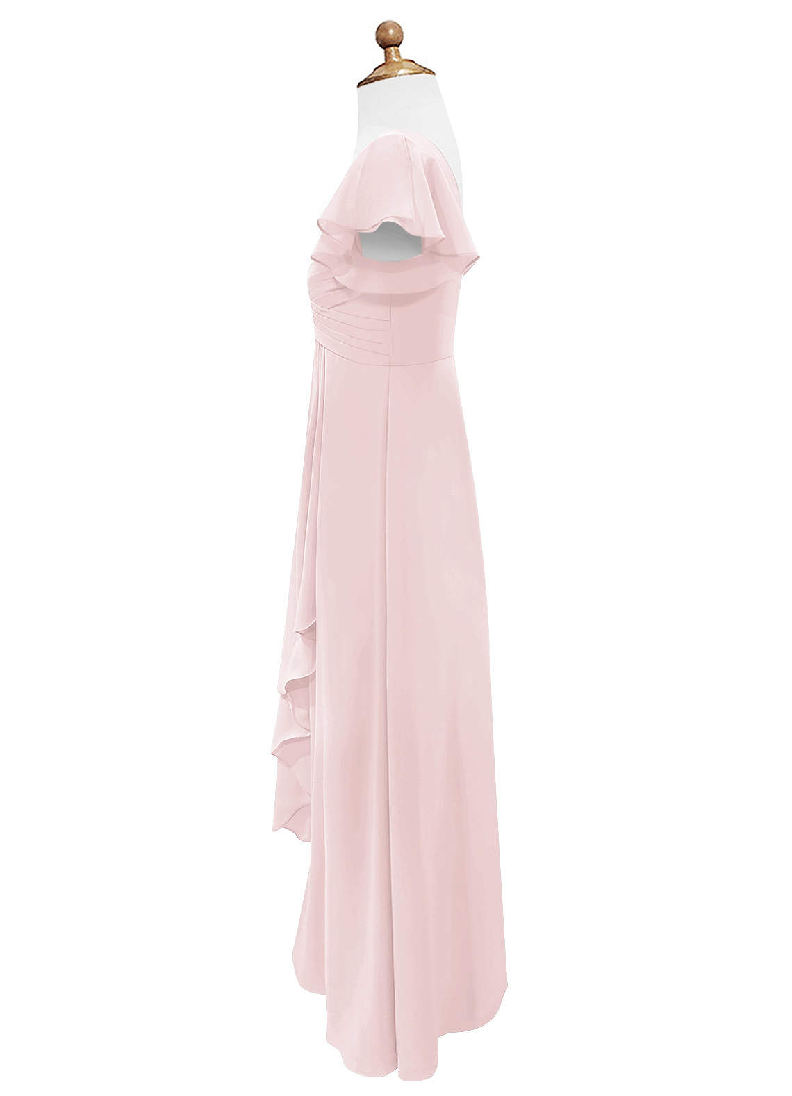 Azazie Omari Junior Bridesmaid Dress in Blushing Pink | Azazie