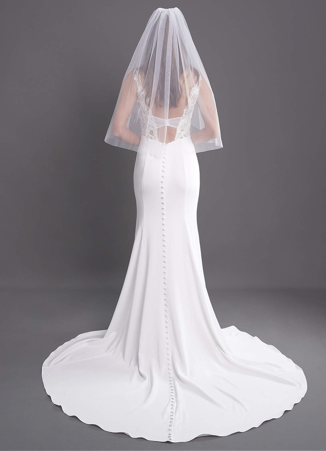 Talia Waist Length Veil | Azazie