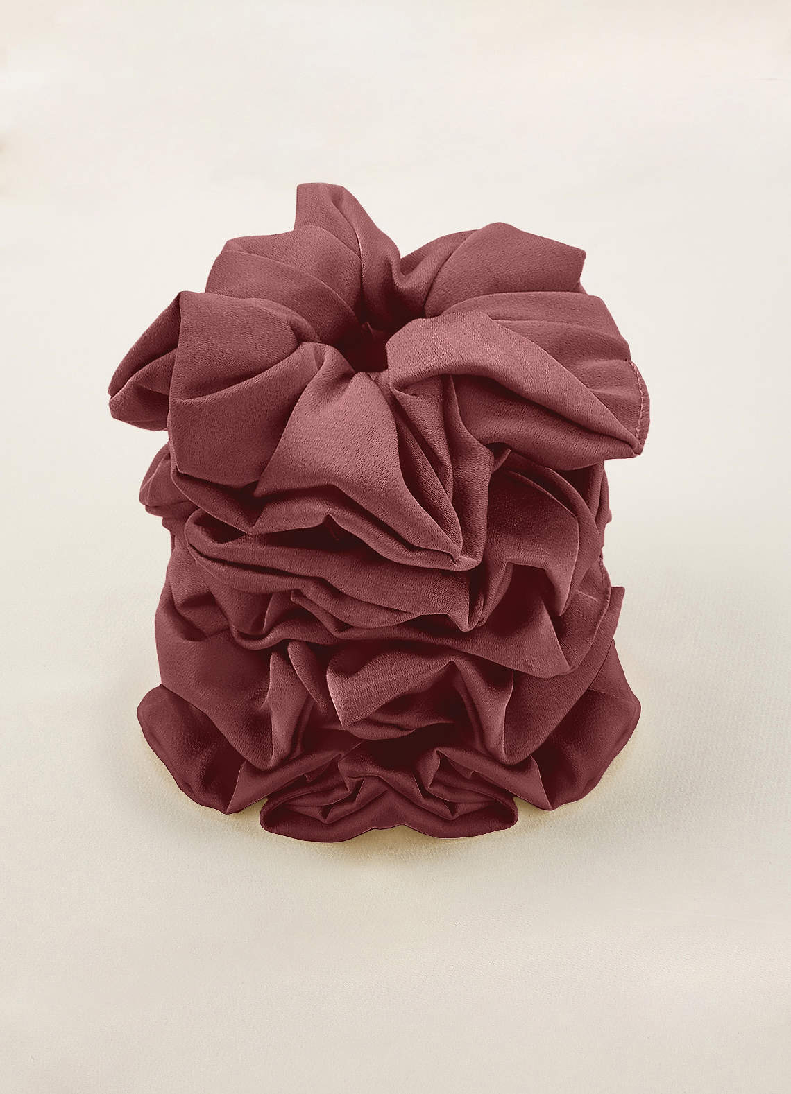 Bridesmaid Stretch Satin Over Size Scrunchie Set | Azazie