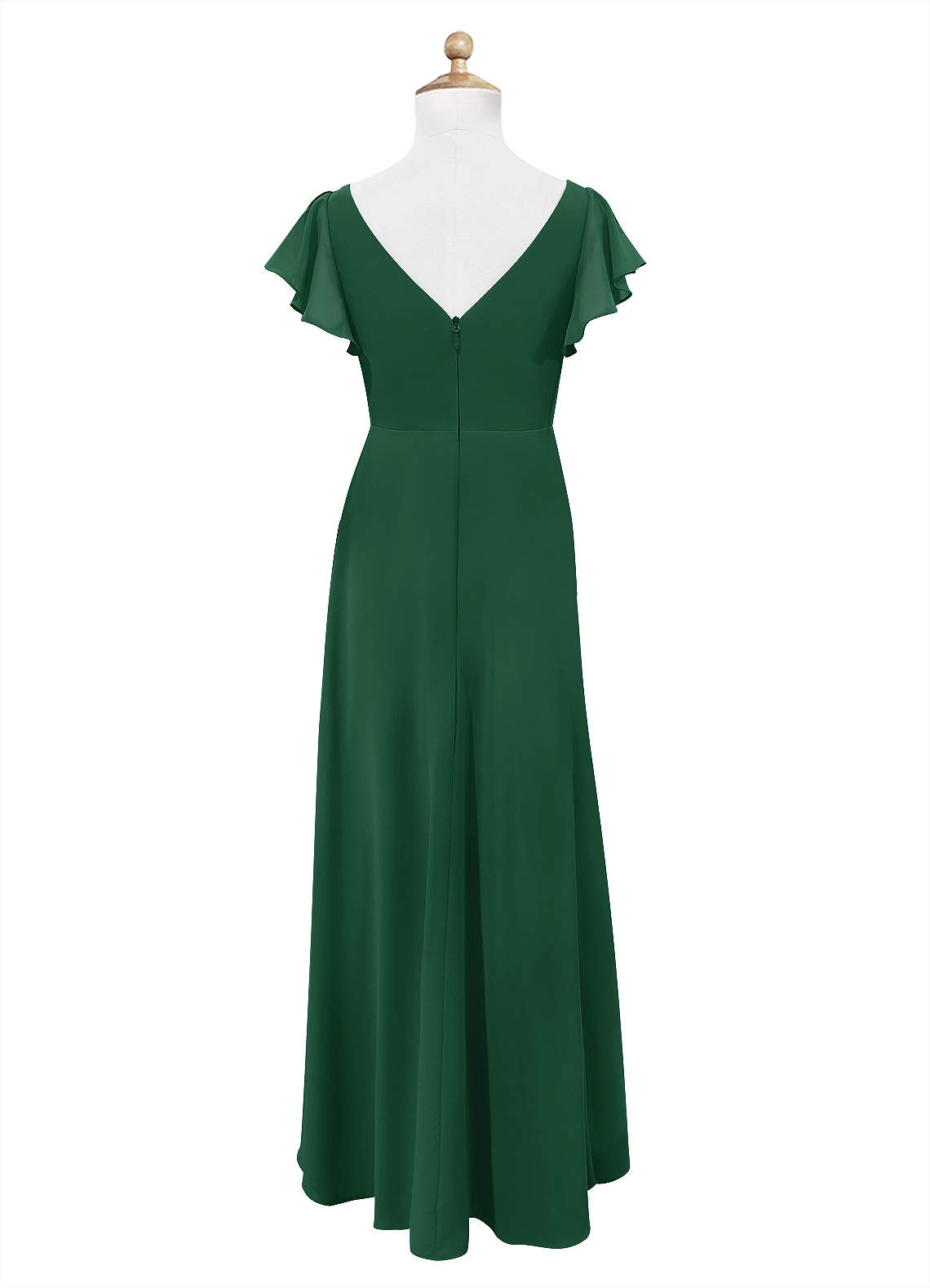 Dark Green Azazie Omari Junior Junior Bridesmaid Dresses | Azazie