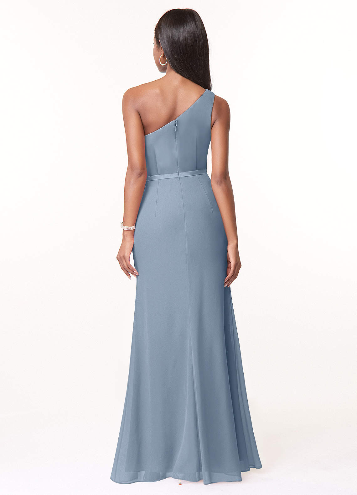 Azazie Liza Dusty Blue Bridesmaid Dresses | Azazie
