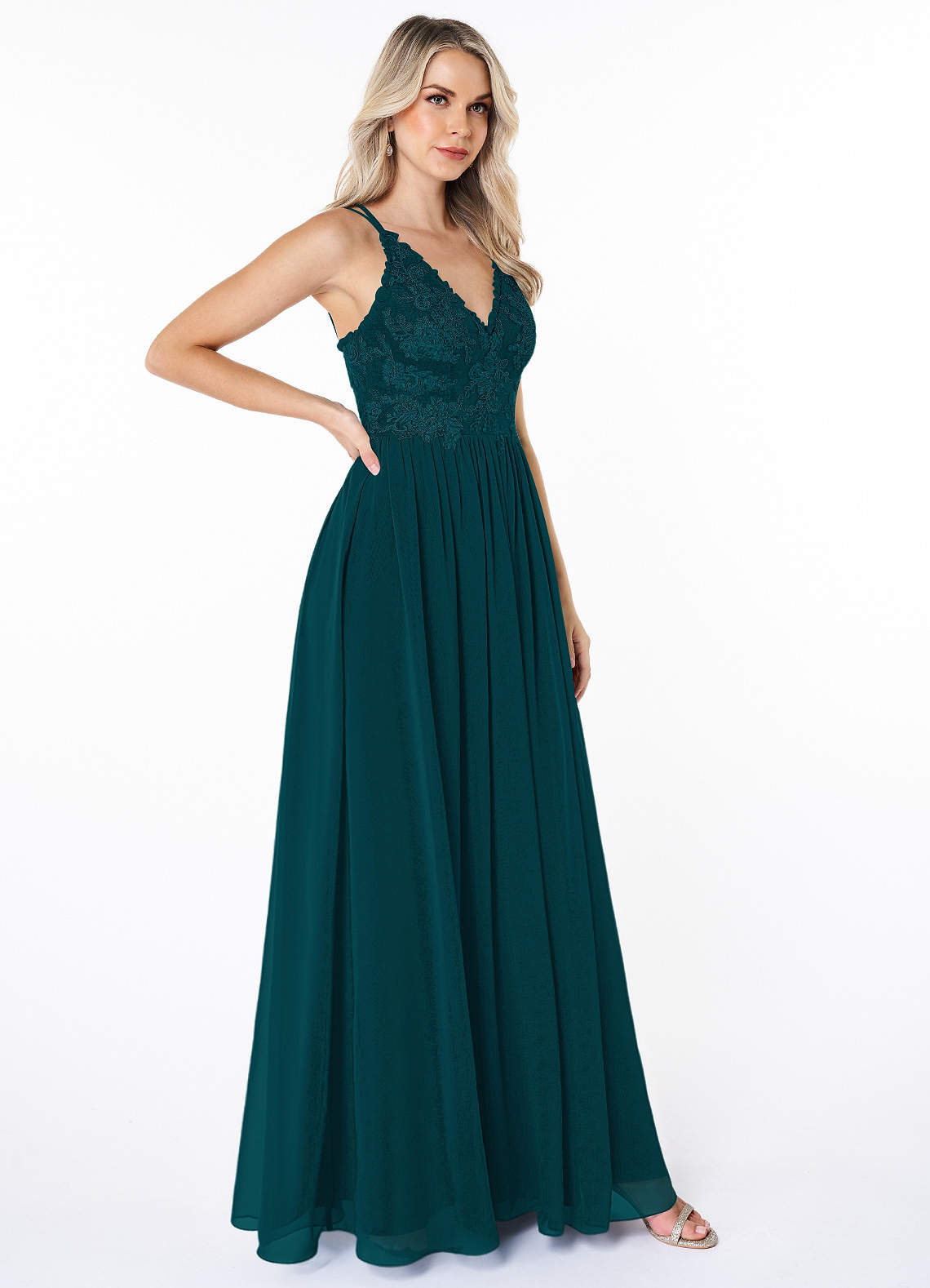 Pine Azazie Shanna Bridesmaid Dresses | Azazie